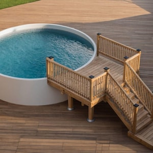 18 FT Round Pool Deck Plans | DIY Permit Ready (digital Download) - Etsy
