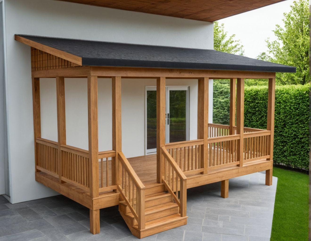 20x10 Porch Deck Plans With Material List | DIY Patio Blueprint | - Etsy