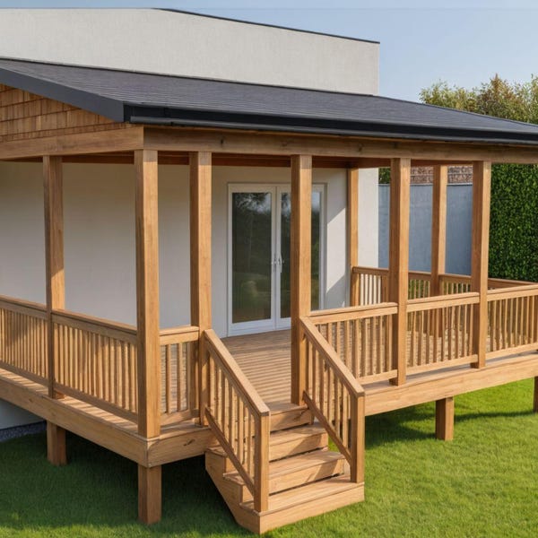 Covered Deck Plans - Etsy