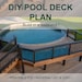 16' X 10' Pool Deck Plans | 24' Round Pool | 54" Height - Etsy