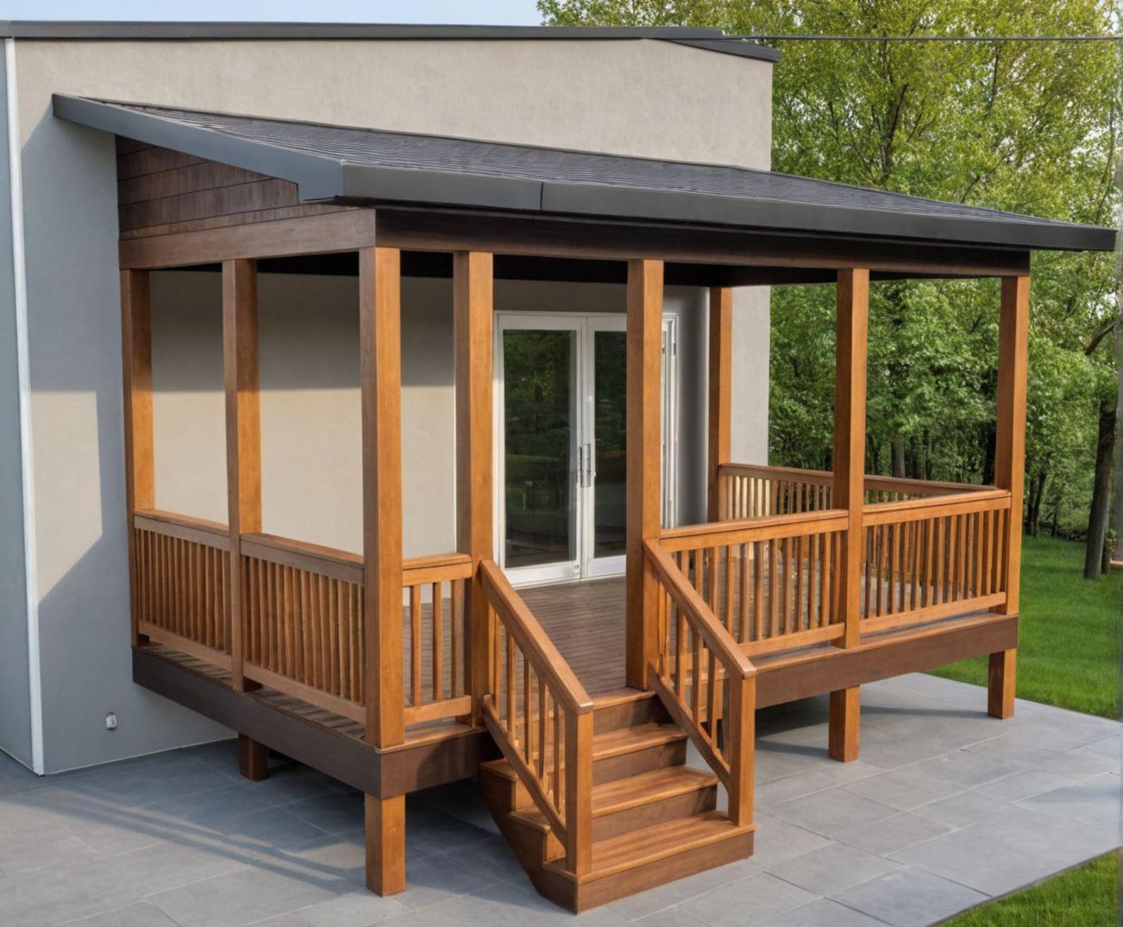 18x10 Porch Deck Plans With Material List | DIY Patio Blueprint - Etsy