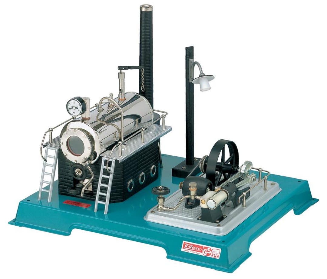 Wilesco Toy Steam Engine With Dynamo D18 - Etsy