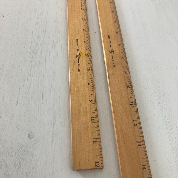 Vintage Wooden Ruler - Etsy