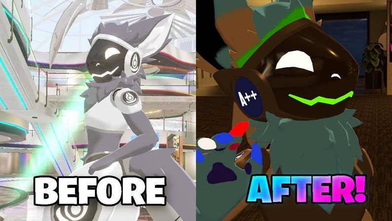 ¡Texturas de avatar de NKD Protogen para VRChat! (BÁSICO) - Etsy México