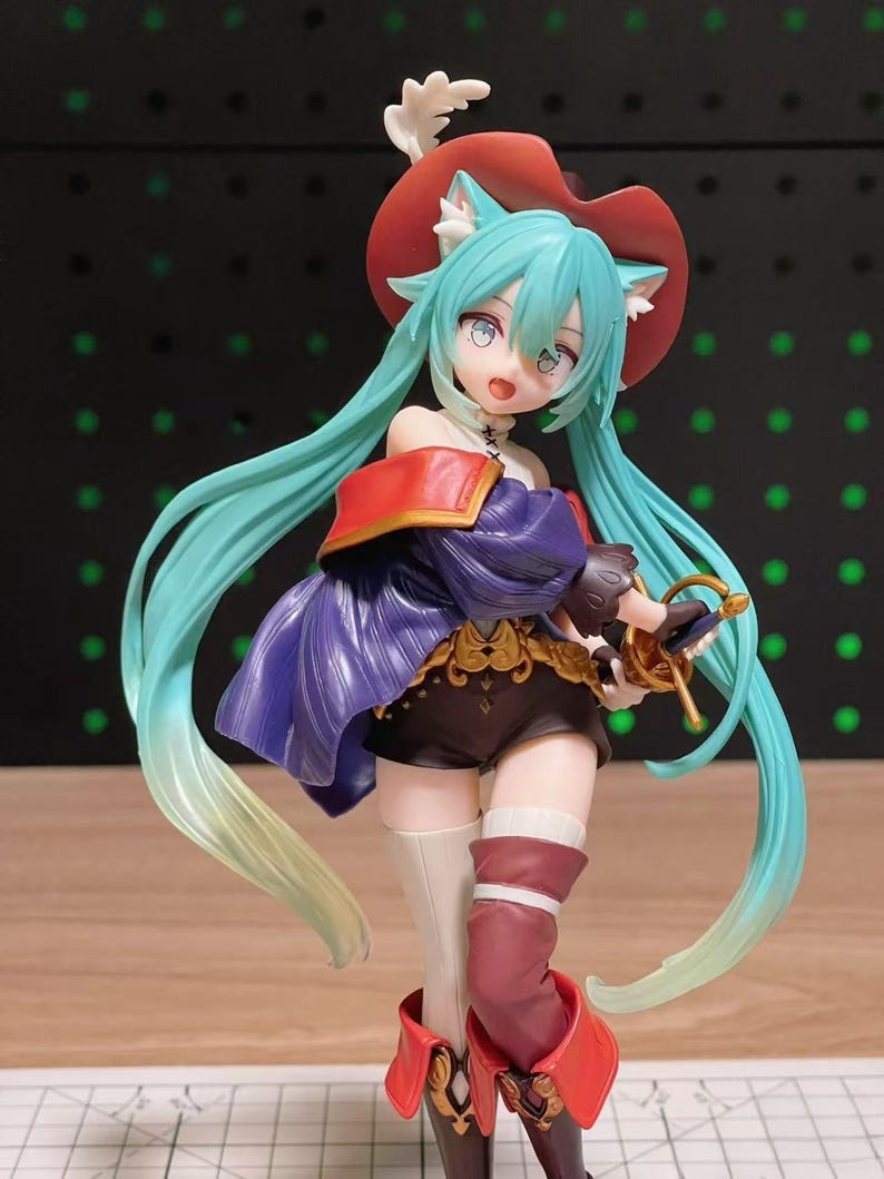 Hatsune Miku Pirate Cat Ear Version Figure - 7" Vocaloid Miku Statue ...