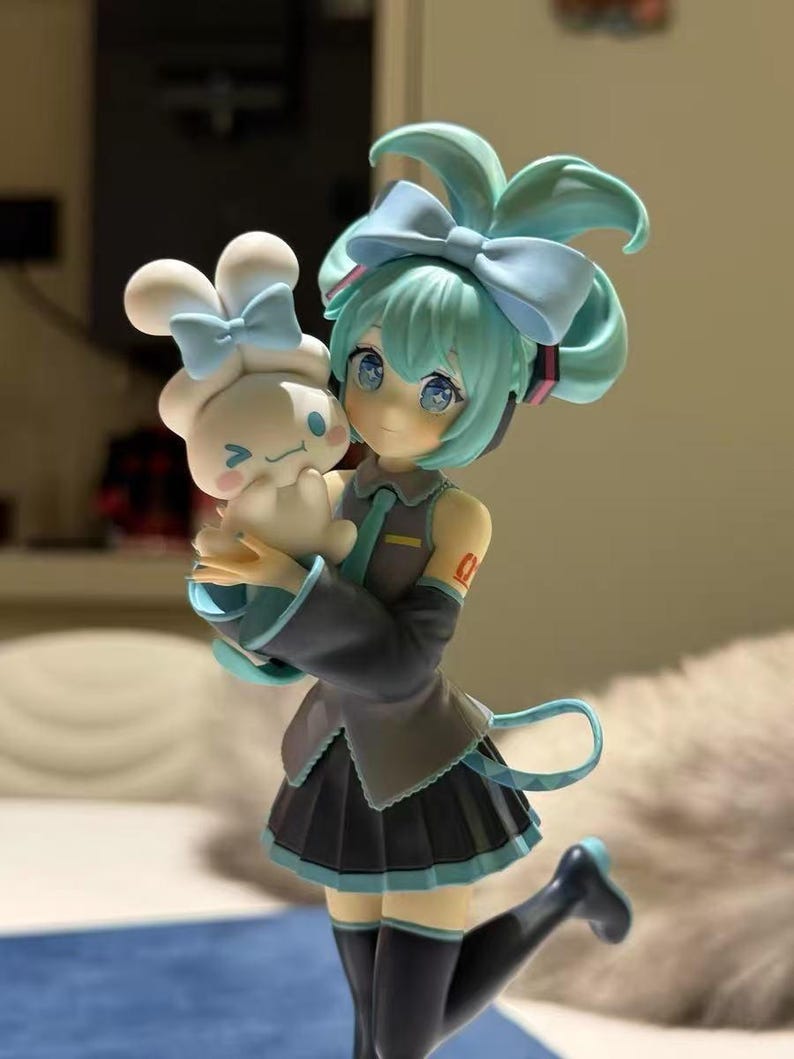 Hatsune Miku X Cinnamoroll Action Figure Kawaii Anime Model Toy ...
