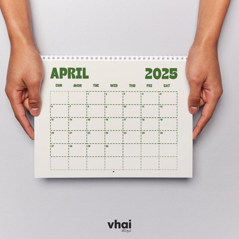 2025 Retro Colorful Printable Calendar | Printable Monthly Planner ...