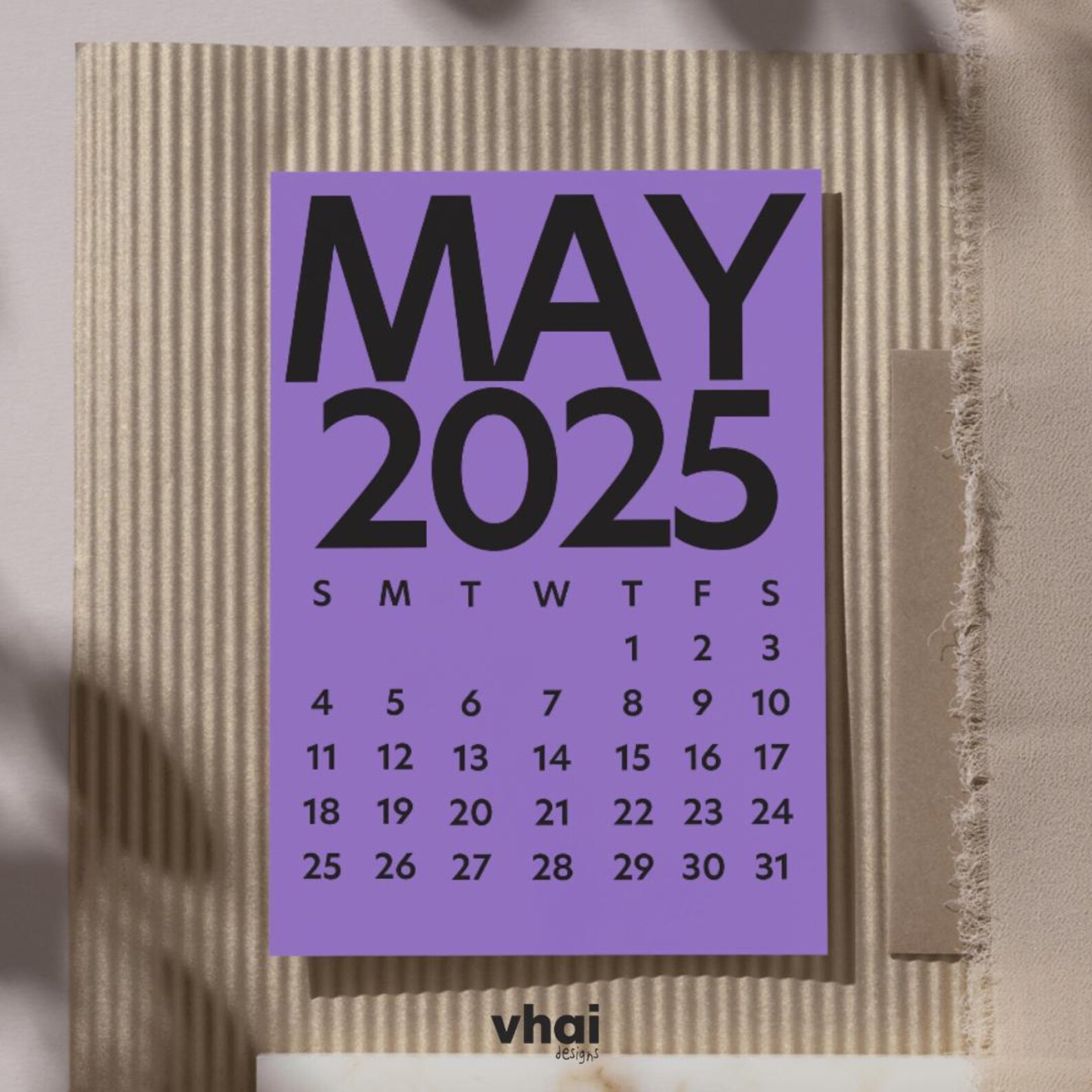 2025 Simple Colorful Printable Calendar | Printable Monthly Planner ...