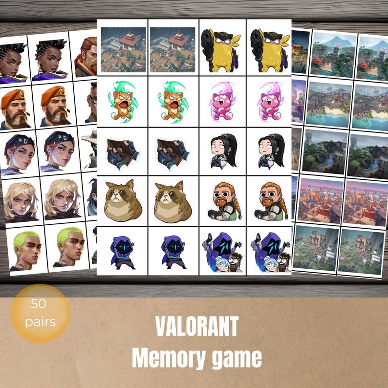 Valorant Memory Game - Etsy