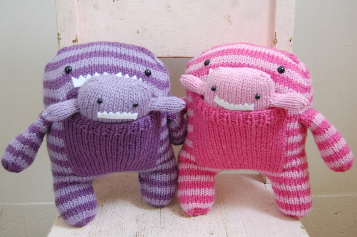 Mama & Baby Monsters Stuffed Animal - Etsy