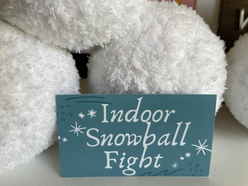 Handmade Indoor Snowball Fight // Set of 6 Large Snowballs - Etsy