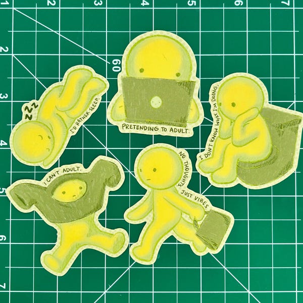 Smiski Stickers - Etsy