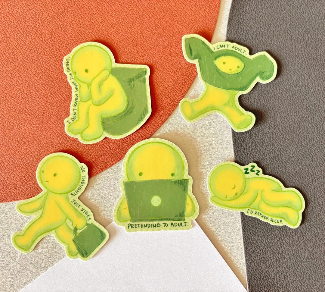 Smiski Vinyl Sticker Packs for Waterbottles, Laptops, Journals ...