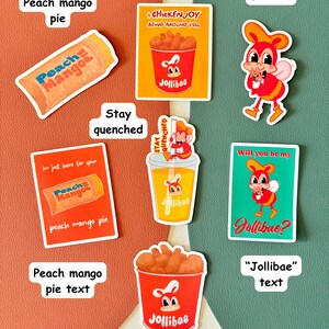 Jollibee Filipino Vinyl Sticker Pack Gifts for Laptops, Waterbottles ...