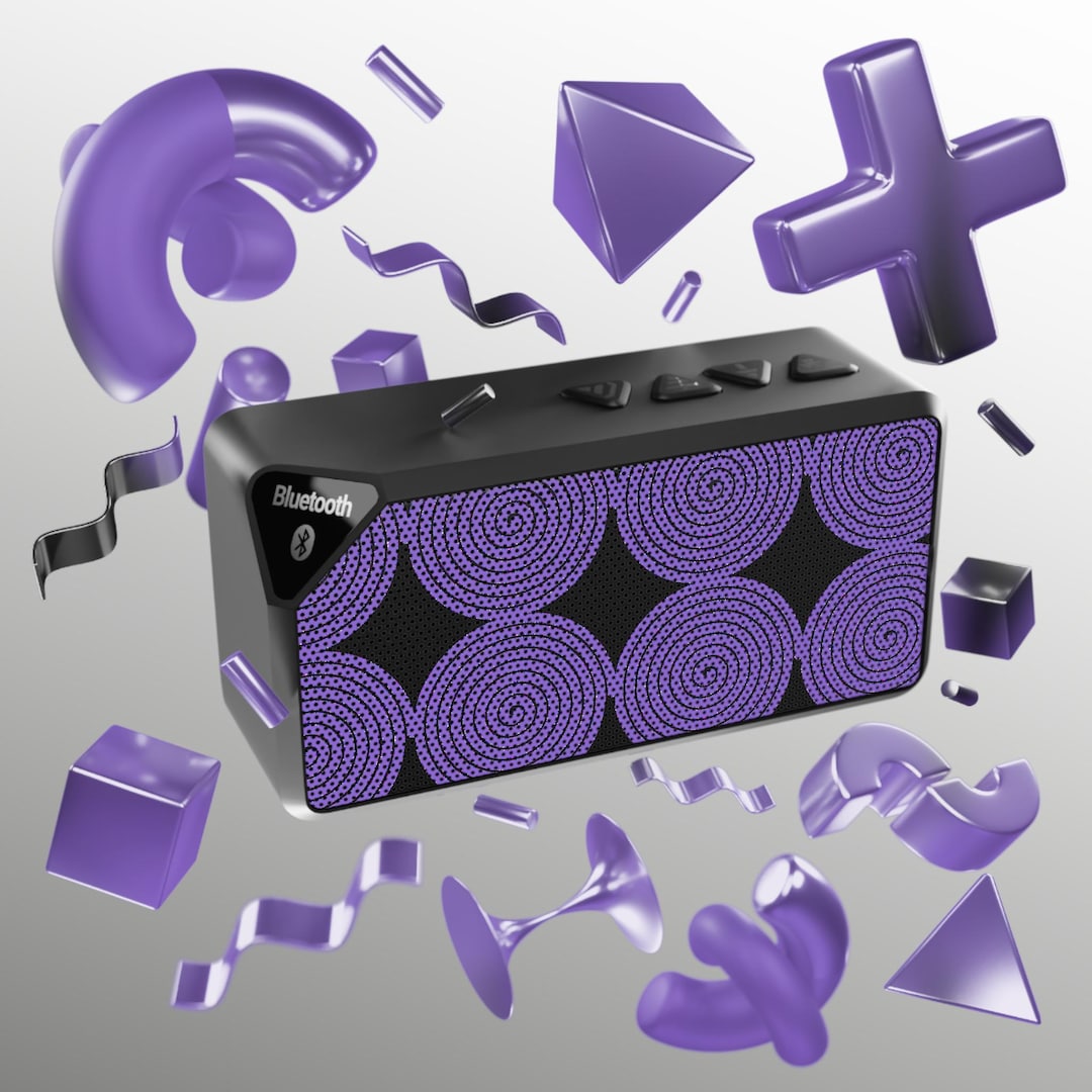 Jabba Bluetooth Speaker - Funky Pattern Portable Sound, Wireless ...