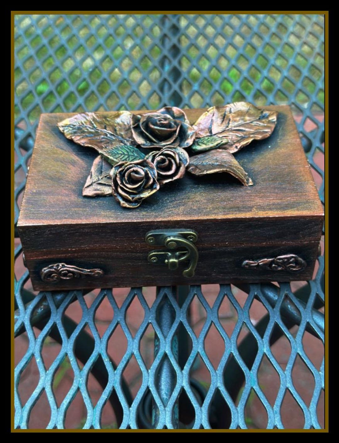 Hand Made Clay-adorned Keepsake Box - Etsy