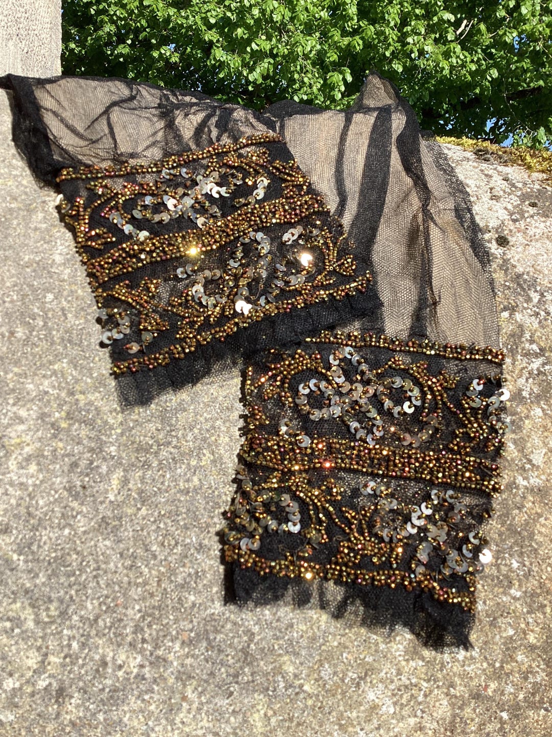 A Pair of Antique French Beaded Cuffs, Rescue and Reuse, Design ...