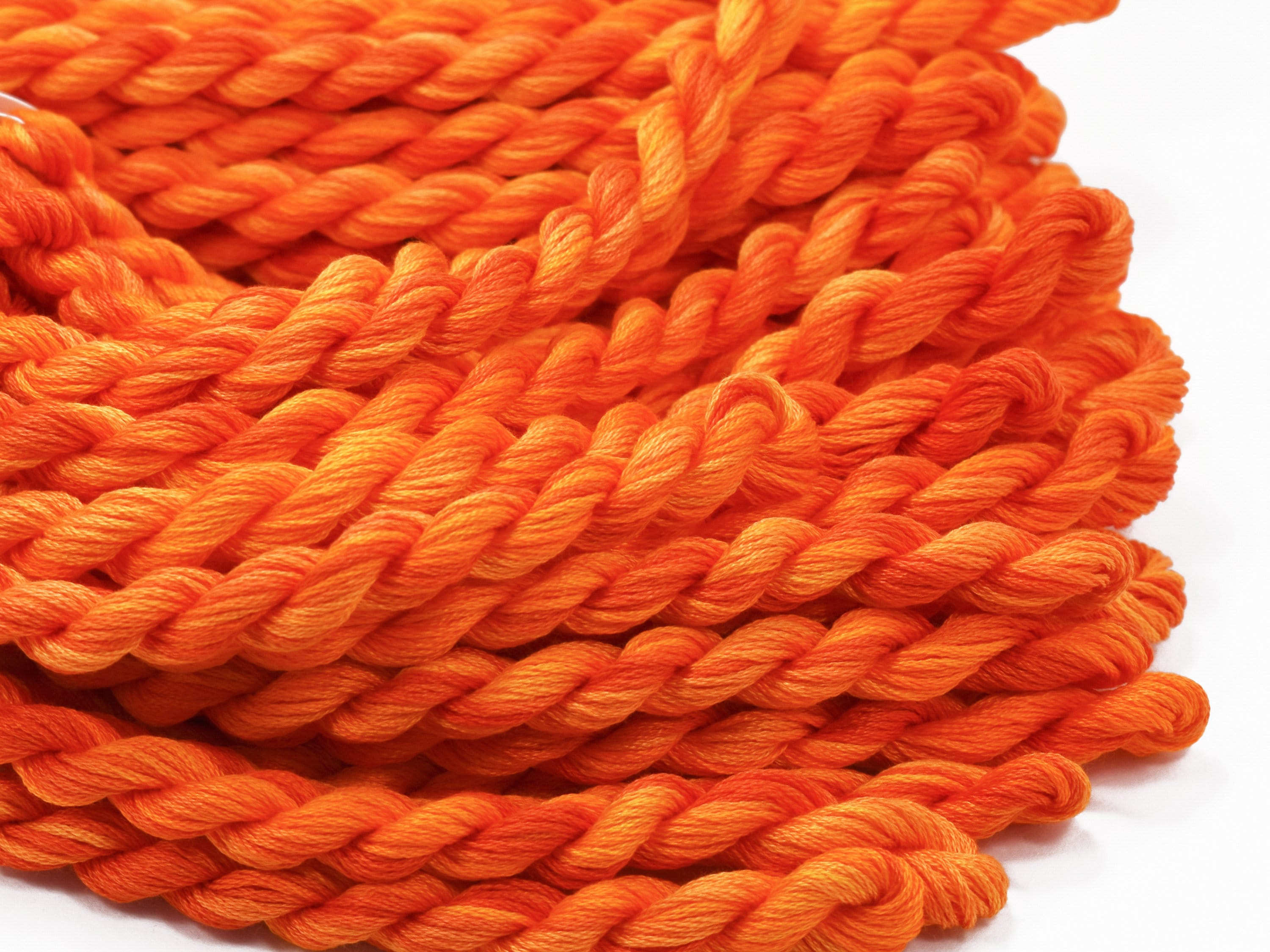 Orange Perle Cotton, Orange Embroidery Floss, Fall Embroidery, Orange ...