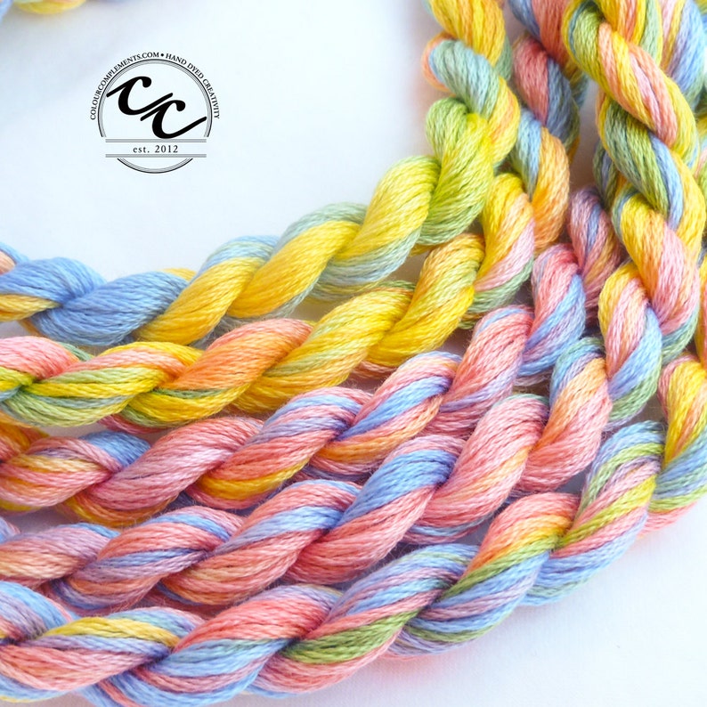 DMC Floss Hand Dyed Floss Embroidery Supply Modern | Etsy