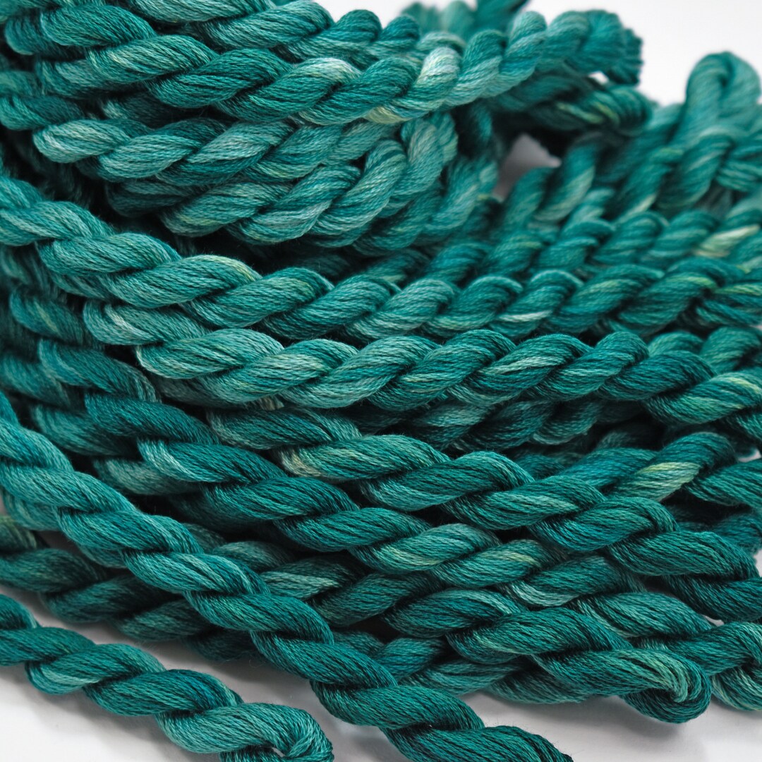 Teal Embroidery Floss, Green Pearl Cotton, Summer Embroidery, Green ...