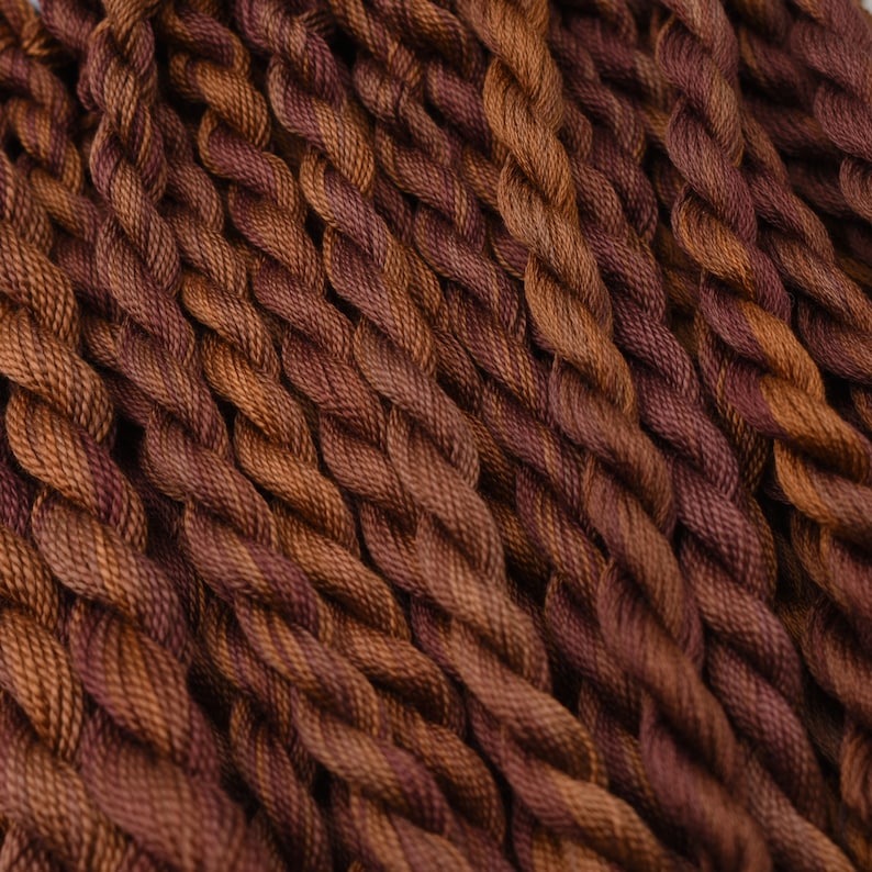Brown Embroidery Floss Brown Perle Cotton Embroidery Floss - Etsy