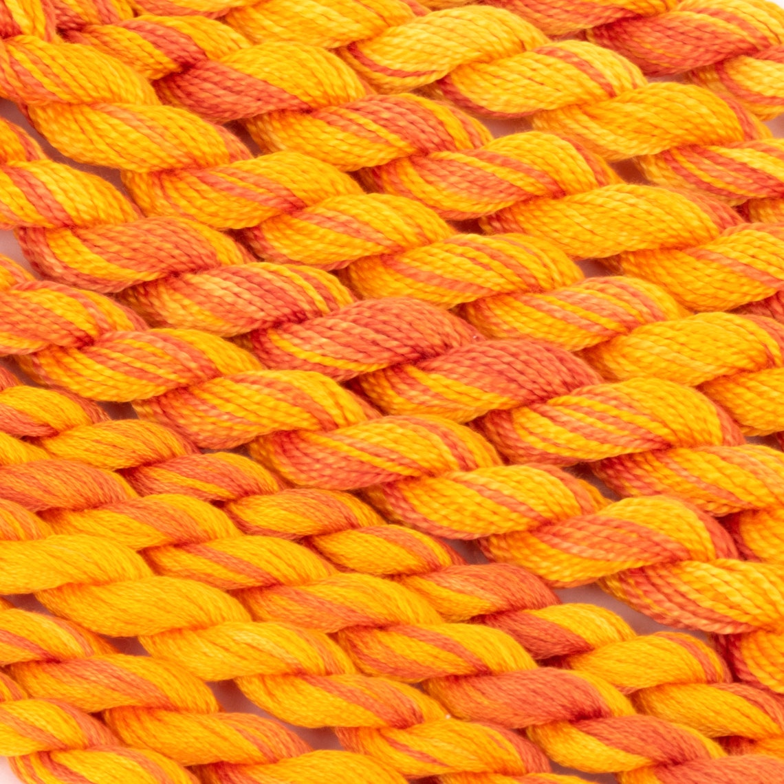 Orange Hand Dyed Embroidery Floss, Colour #37 - Etsy Canada