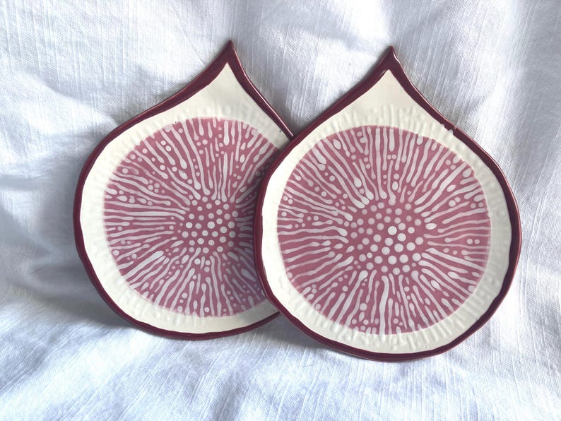 Handmade Ceramic Fig Plate - Fruit Plate - Etsy