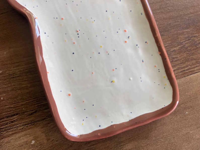 Ceramic Toast Plate Set - Etsy