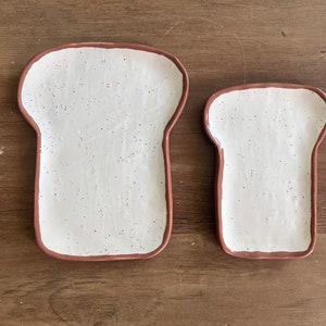 Ceramic Toast Plate Set - Etsy