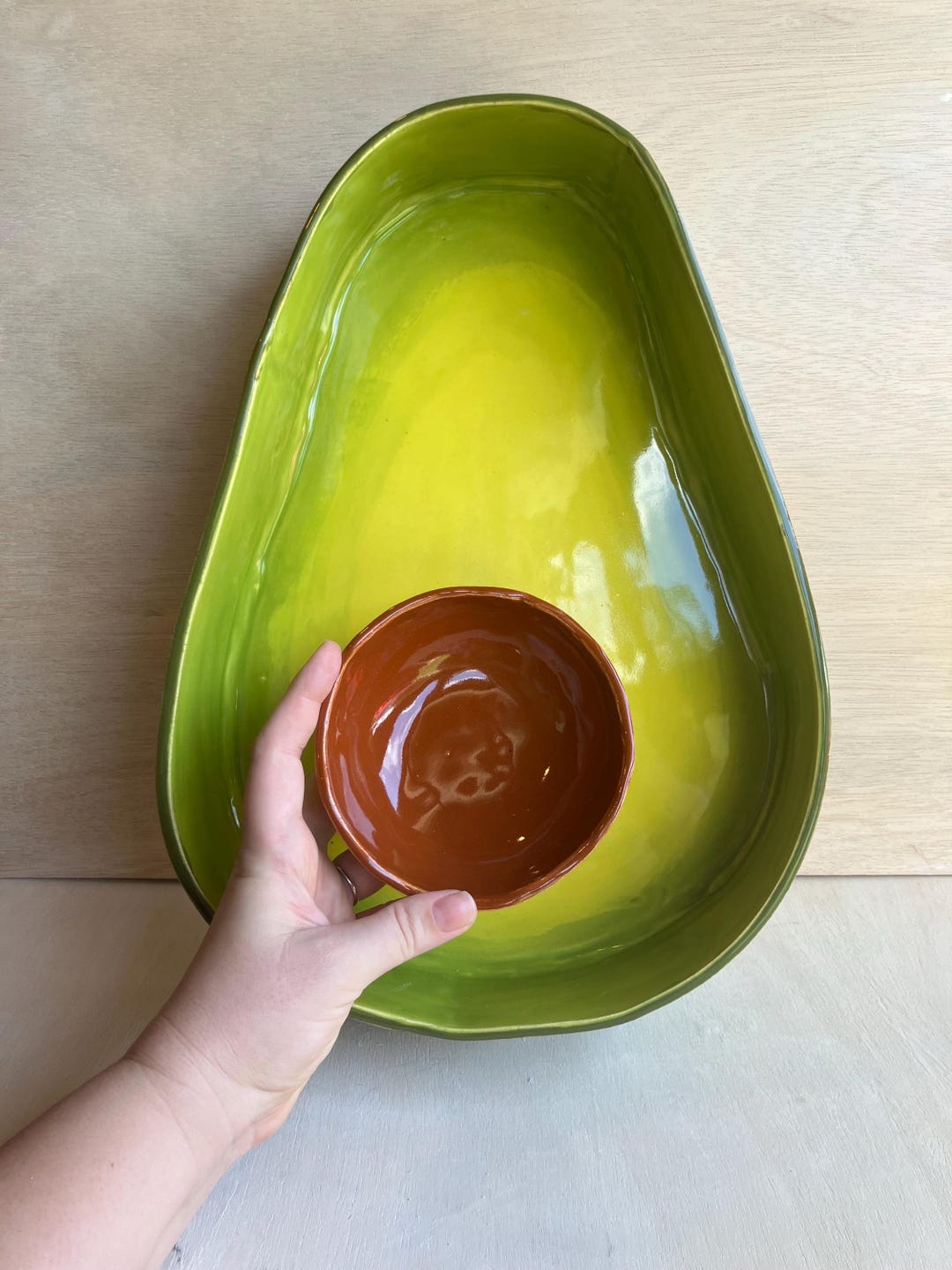 Avocado Serving Platter / Chip and Dip Serving Dish Set **preorder** - Etsy