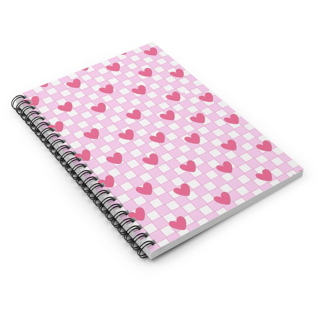 Heart Pattern Spiral Notebook - Perfect for Love Notes, Journal, Gift ...