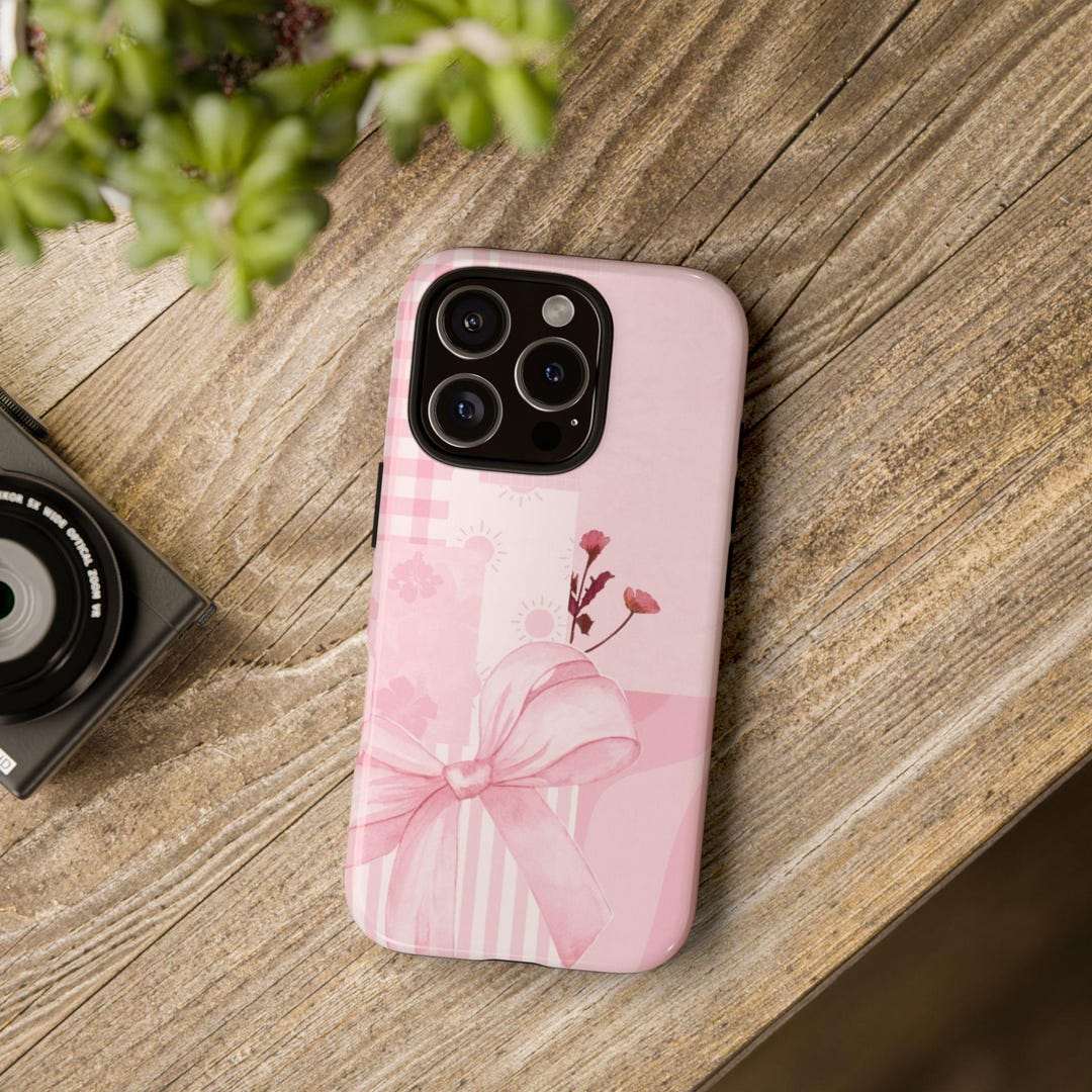 Chic Phone Case - Floral Bow Design - Etsy