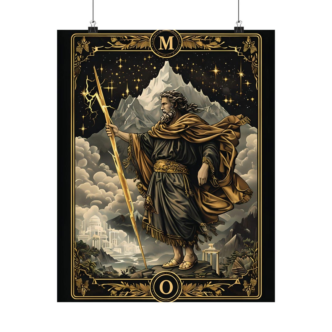 Mount Olympus Poster, Greek Mythology Print, Olympus Mountain Image ...