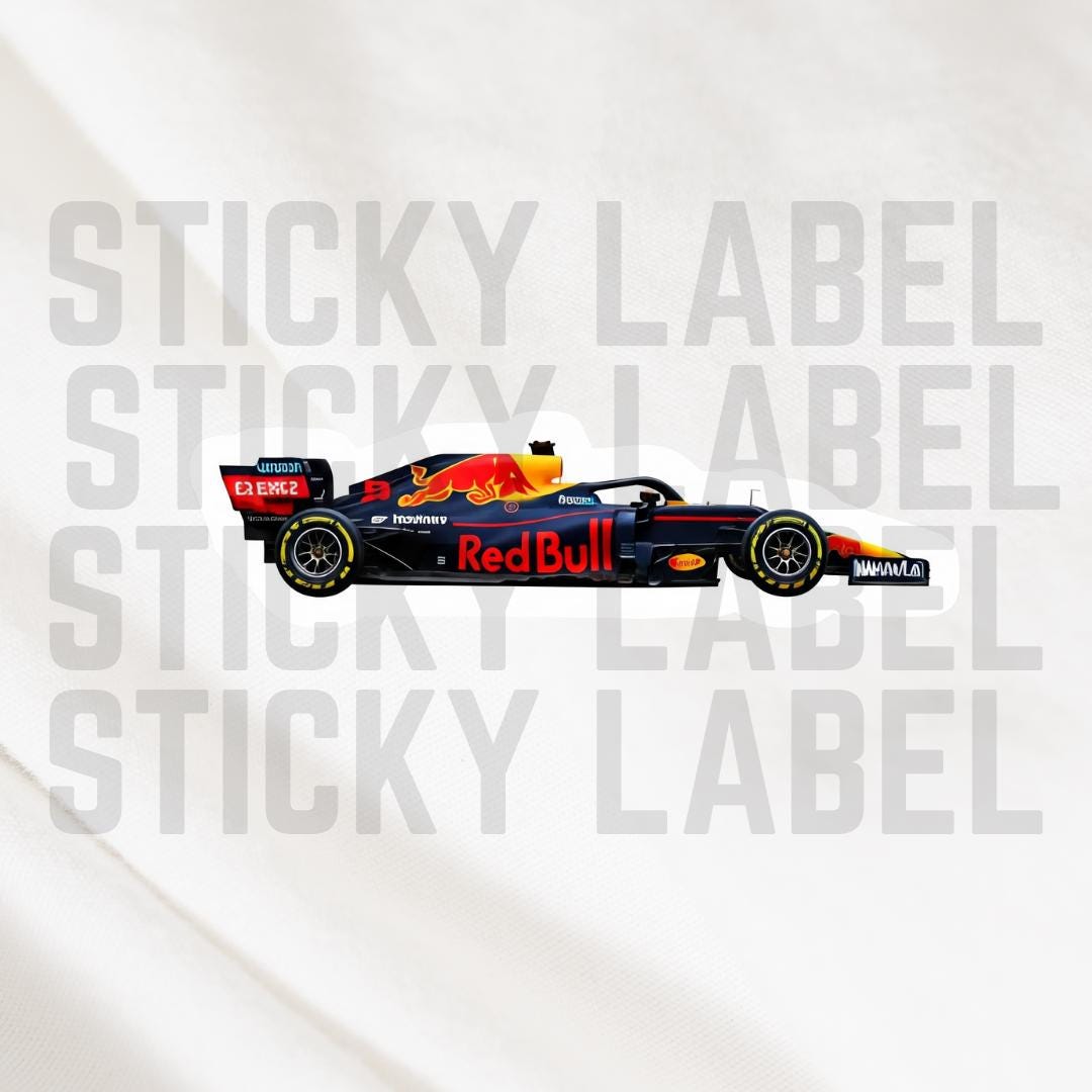 Redbull F1 Graphics Sticky Sticker Graphics Decal 2 Stickers - Etsy