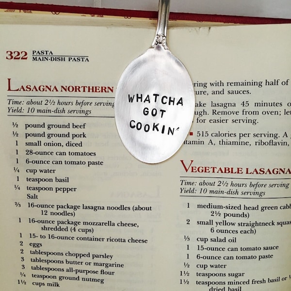 Cookbook Bookmark - Etsy