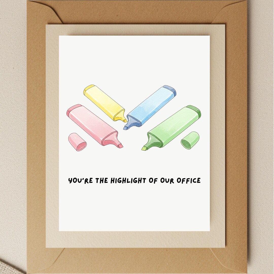 Office Highlight Card – Funny Workplace Appreciation, Employee ...