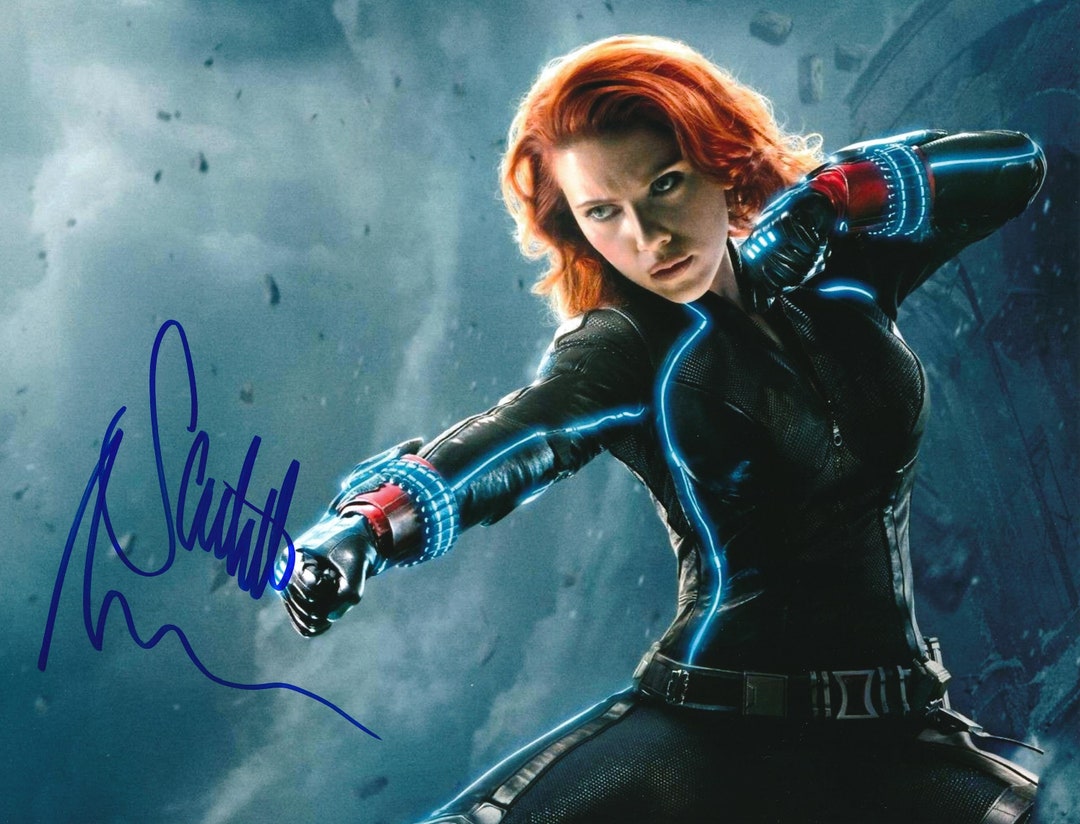 Authentic Scarlett Johansson Signed 8x10 Photo 11x14 Matboard With ...