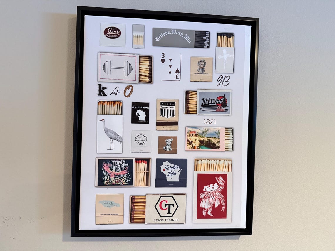Matchbook Blank Template Poster | Vintage-inspired DIY Design ...