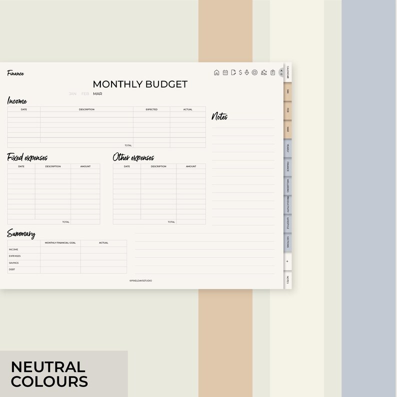 Q1 2026 Digital Planner | Goodnotes Ipad, Productivity Templates ...
