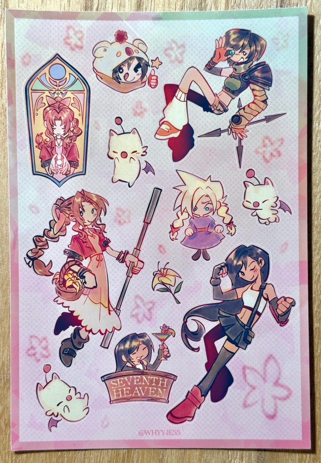 Final Fantasy 7 Sticker Sheet - Etsy