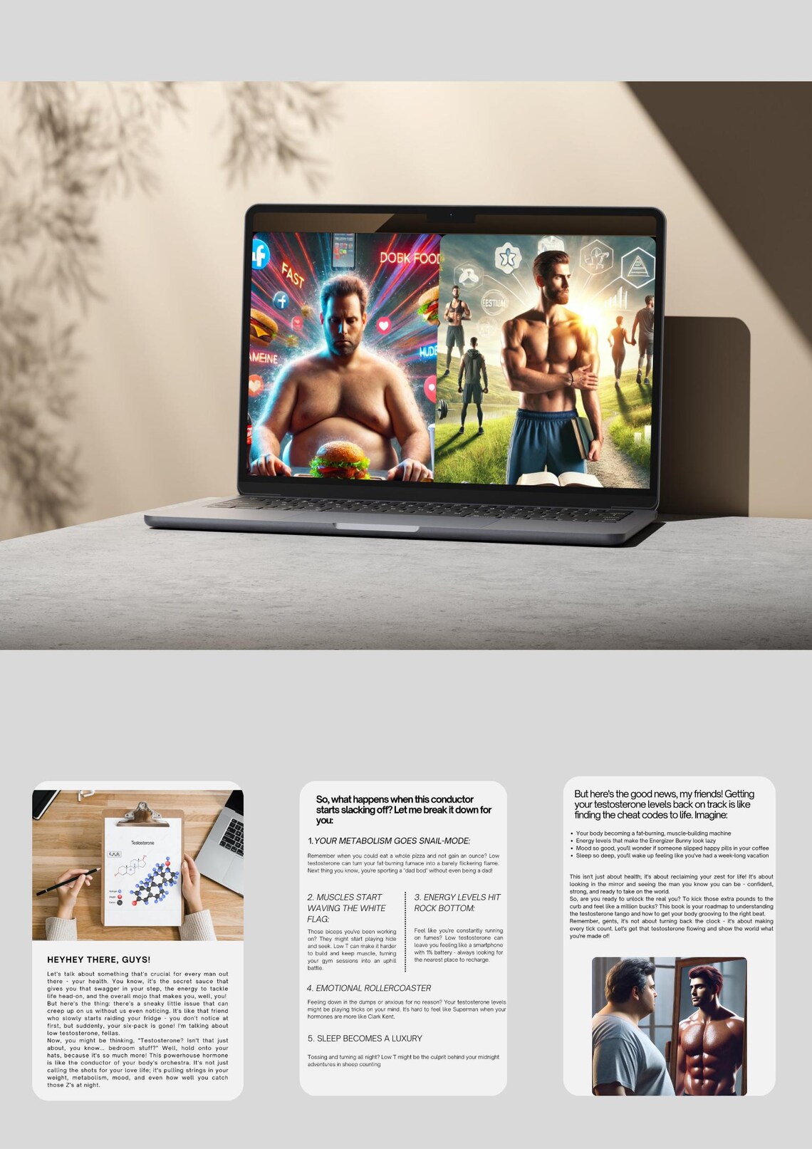 Testosterone Revive Lose Fat,the Ultimate Testosterone Boost Plan,men's ...