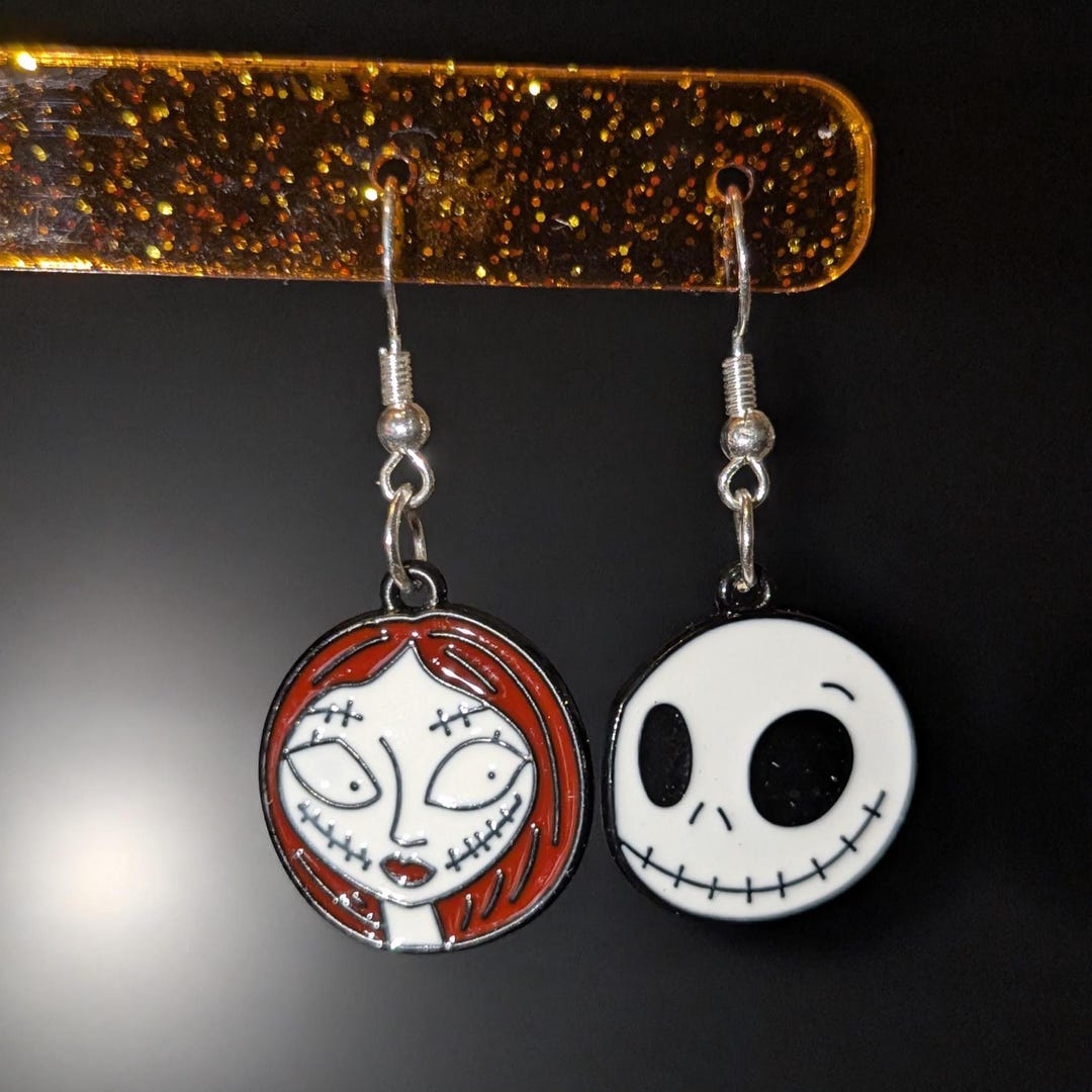 Metal Sally and Jack Mismatched NMBC Nightmare Halloween Christmas ...
