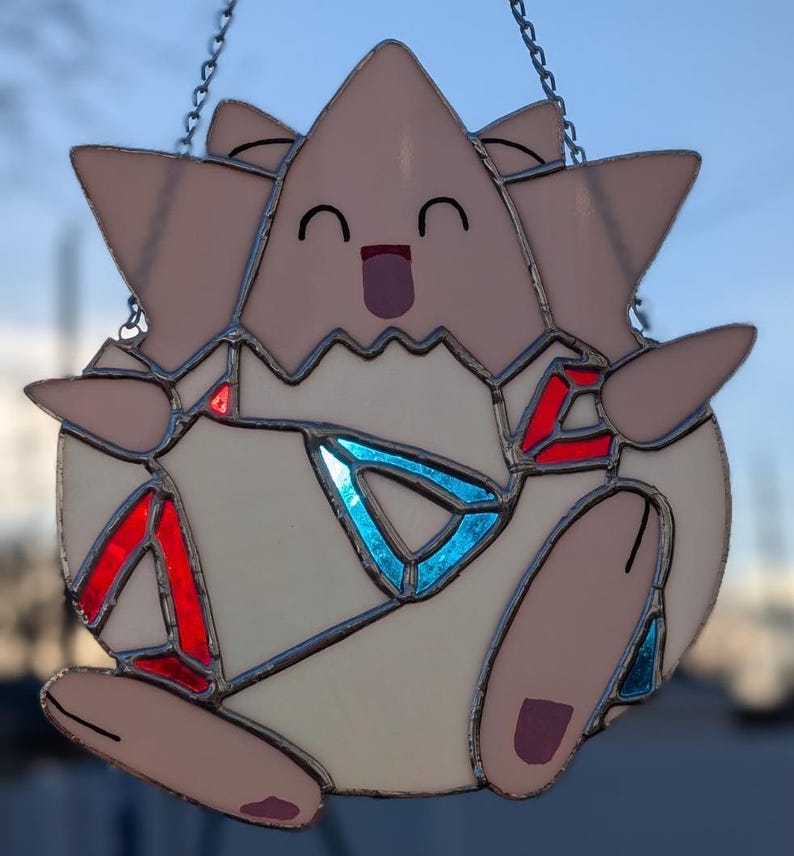 Togepi Pocket Monster Stained Glass Pattern Pocket Pet - Etsy
