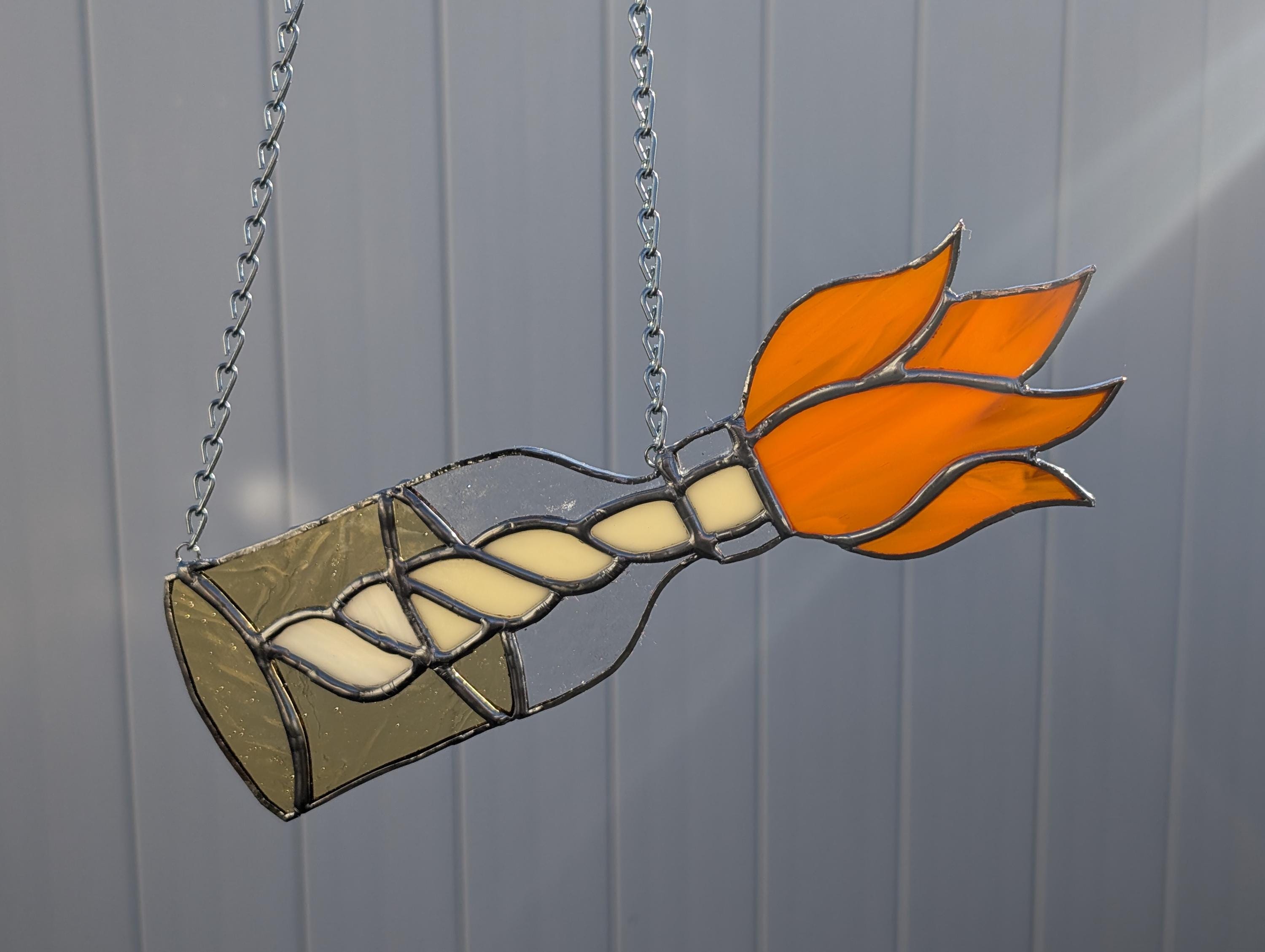 Molotov Cocktail Stained Glass Pattern - Etsy