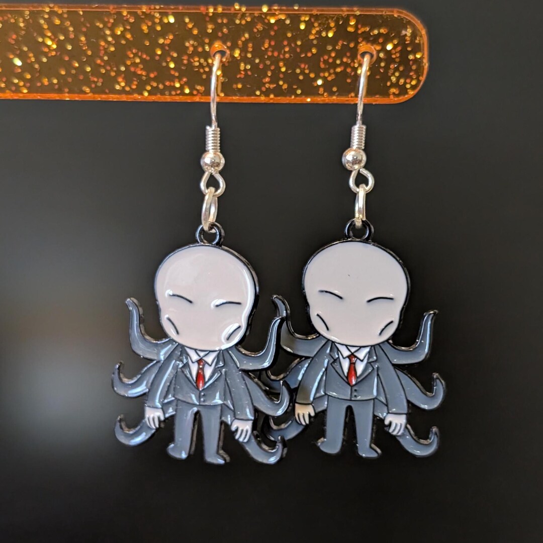 Metal Slender Man Creepy Pasta Horror Halloween Earrings - Etsy Canada
