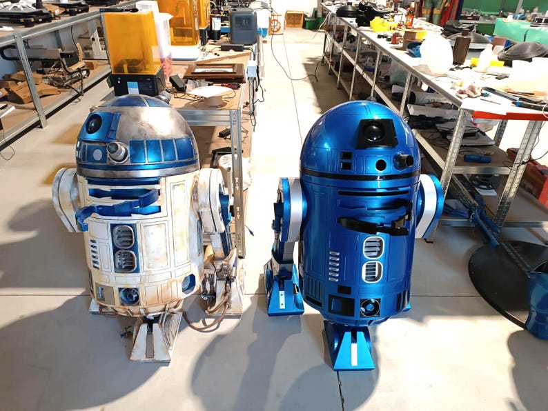 R2-D2 Life-size 1:1 Replica • Handmade Display Droid • 3D Printed ...