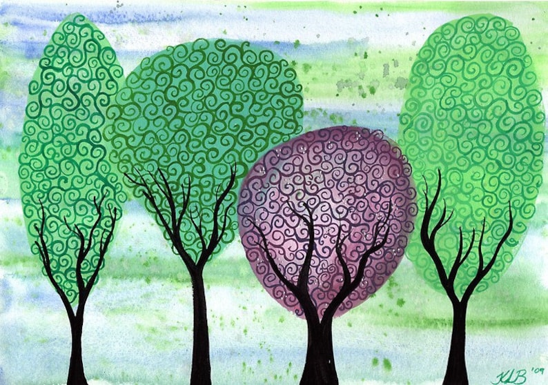 Standing Out From the Crowd - Original Watercolour Painting - Etsy