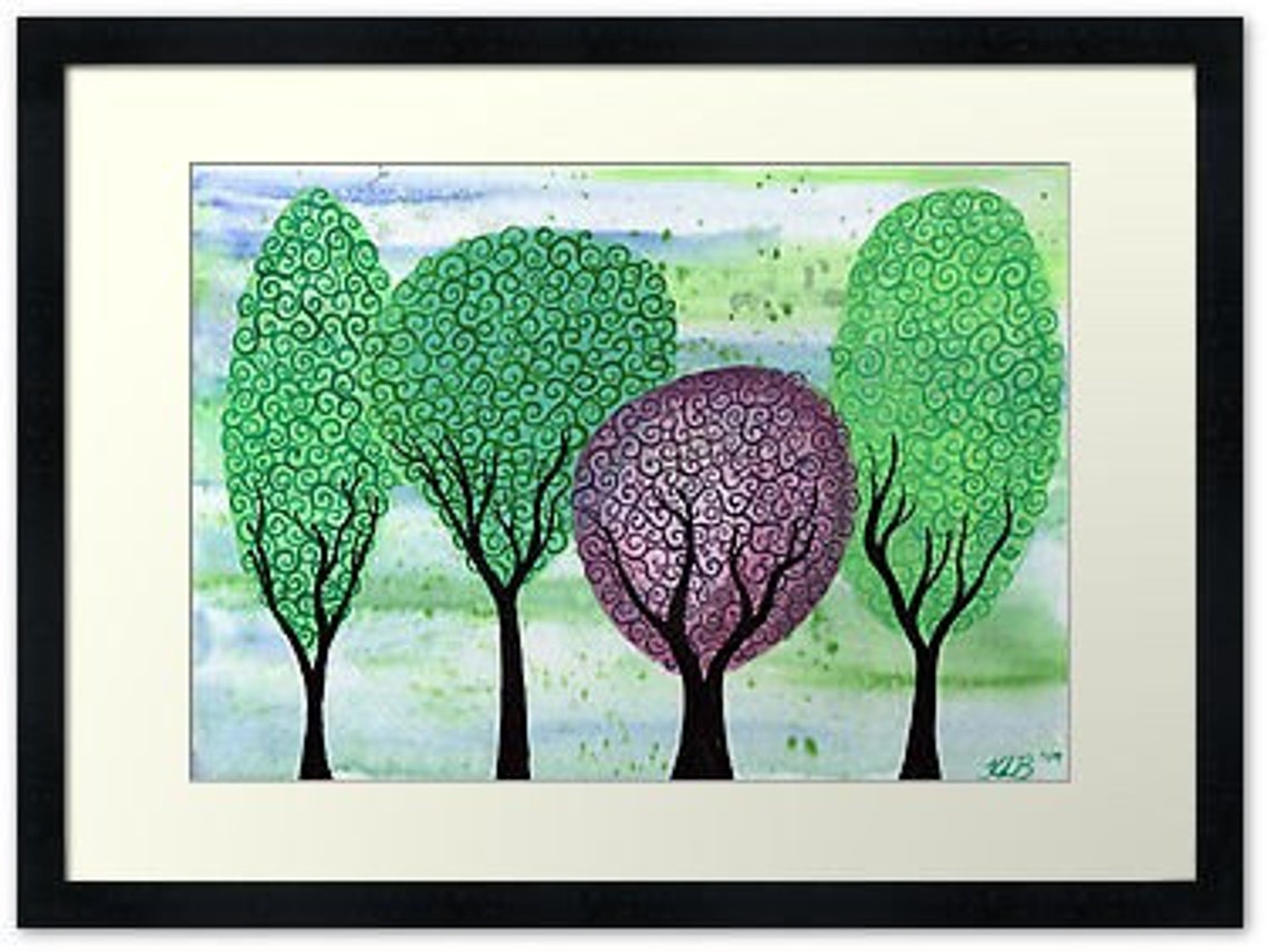 Standing Out From the Crowd - Original Watercolour Painting - Etsy