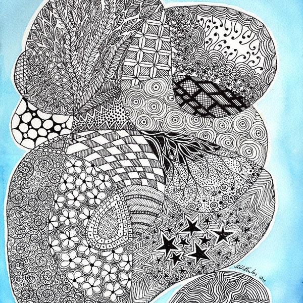 Zentangle Original - Etsy