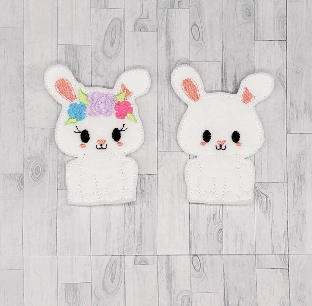 Bunny Finger Puppets Set, Animal Puppet, Rabbit Finger Puppet, Nursery ...